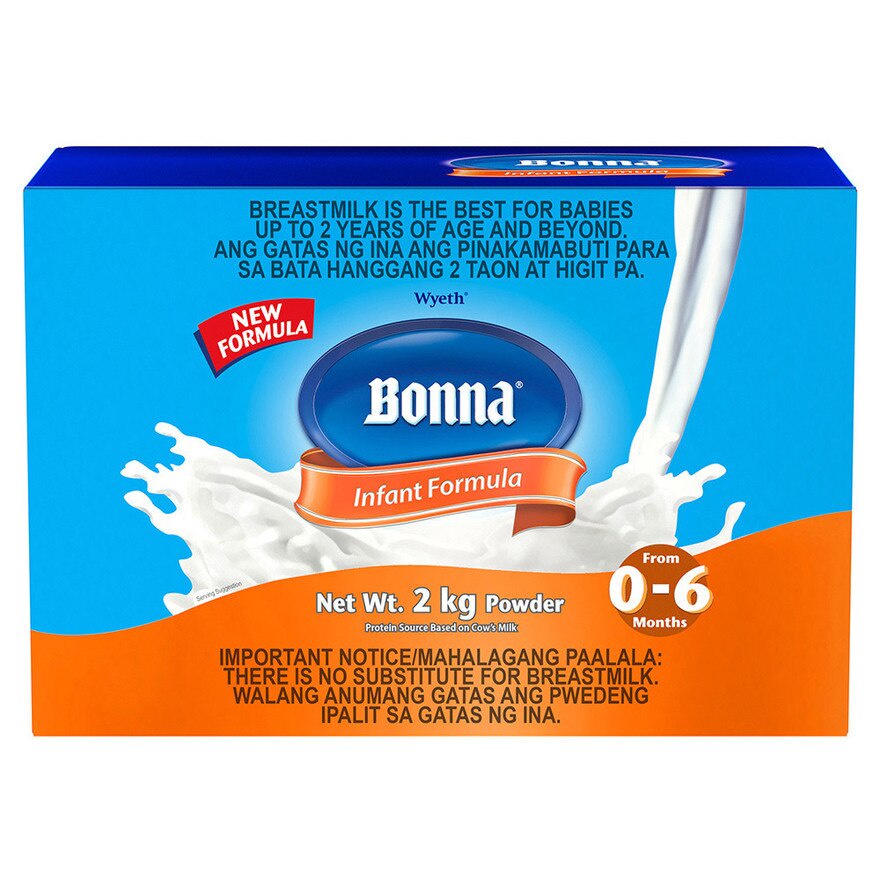 BONNA Stage 1 Infant Formula For 0 to 6 Months 2kg Box | Shopee Philippines