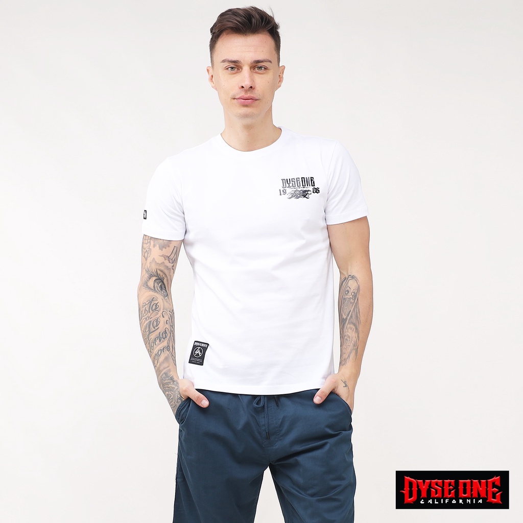 Dyse One Round Neck Muscle Fit DBT01B-1061 (White) | Shopee Philippines