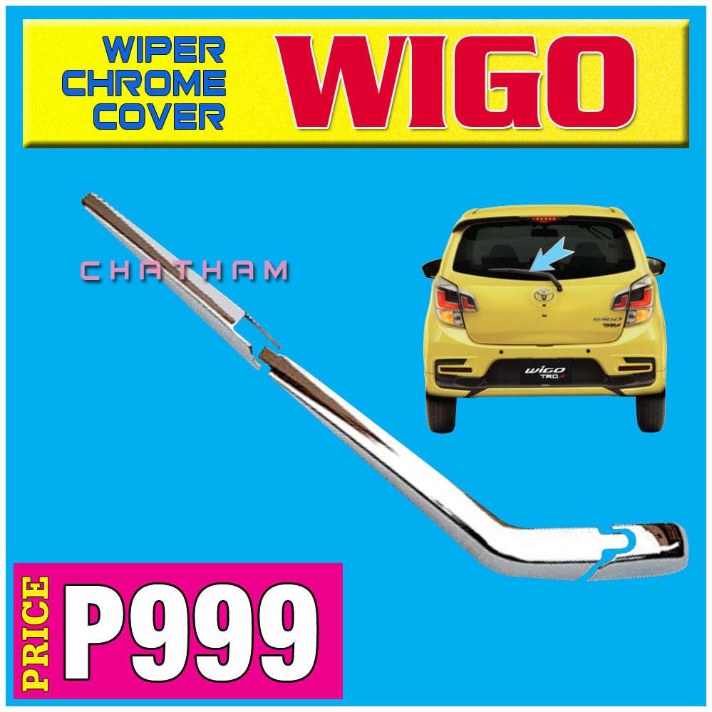 Toyota Wigo ( All Models ) Chrome Rear Wiper Cover - | Shopee Philippines