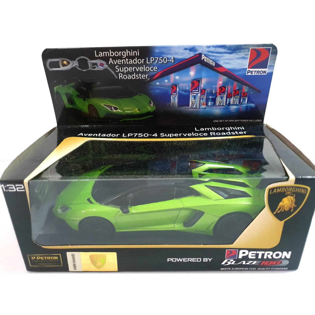Petron Blaze NEW Diecast Model 1-Lamborghini Aventador LP750-4 Roadster ...