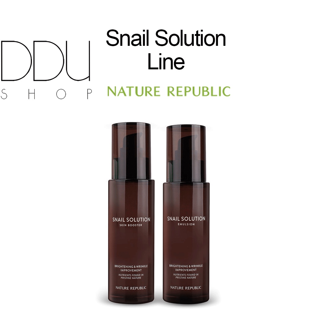 NatureRepublic / Snail Solution Line / Emulsion 120ml, Skin Booster ...