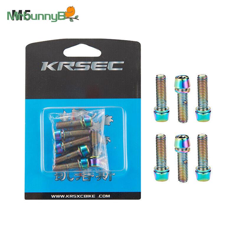 KRSCT 6Pcs/Boxed Handlebar Stem Screws M5/M6*18mm Road MTB Mountain ...