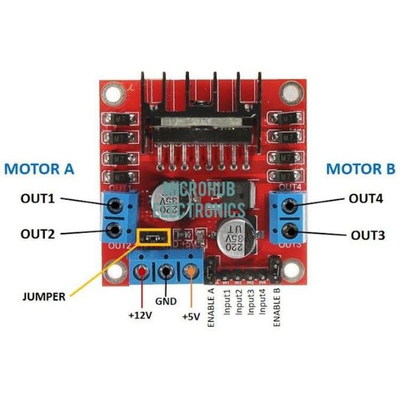 L298N DC Dual H-Bridge Stepper Motor Driver Board | Shopee Philippines