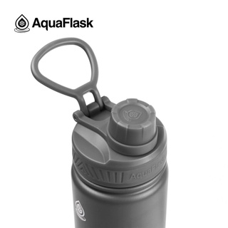 Aquaflask 22oz Stone Gray Wide Mouth with Spout Lid Vacuum Insulated Drinking Water Aqua Flask ...