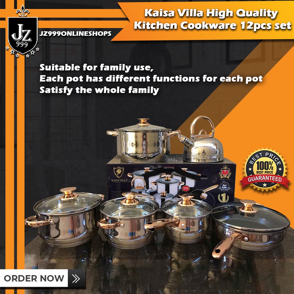 Kaisa Villa High Quality Kitchen Cookware 12pcs set | Shopee Philippines