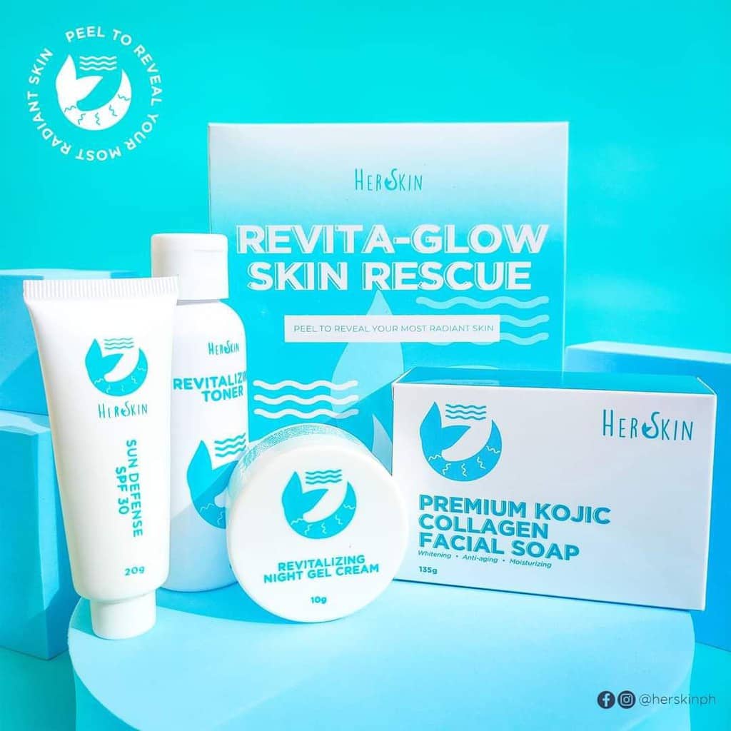 HER SKIN REVITA GLOW RESCUE SET(WITH FREEBIES) | Shopee Philippines