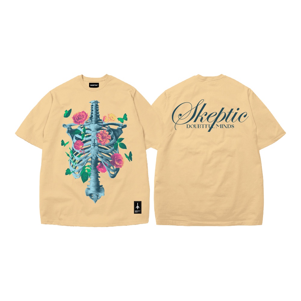 Skeptic: BLOOM Oversized beige shirt | Shopee Philippines