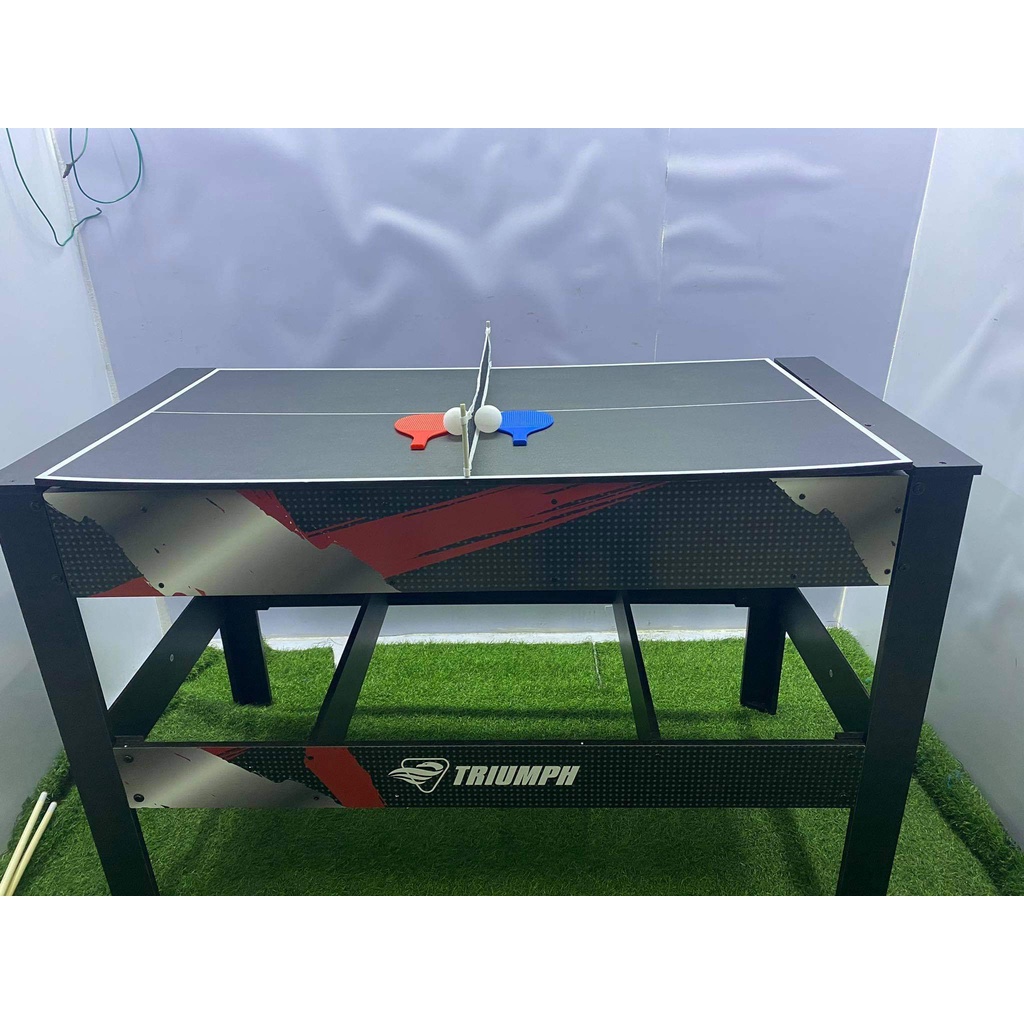 4 IN 1 ROTATING GAME TABLE (RUGBY) / AIR HOCKEY, BILLIARD TABLE / TABLE ...
