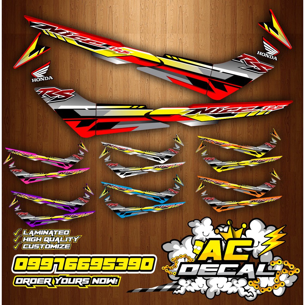 Nice 125/Rs 125 Decal (Thai Design) | Shopee Philippines