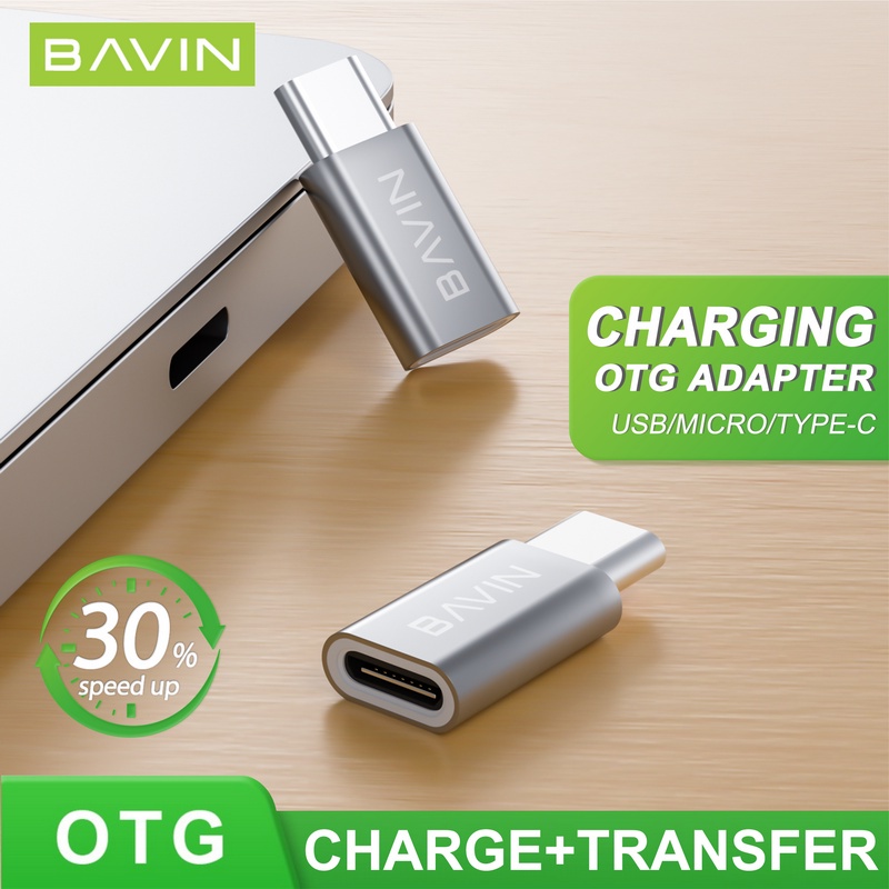 OTG Adapter Micro to Type-C Conversion for Charging and Data Transfer ...