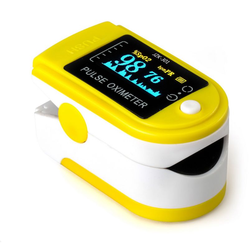 OLED Display Portable Oximeter Medical Home Adult Finger Clip Style ...