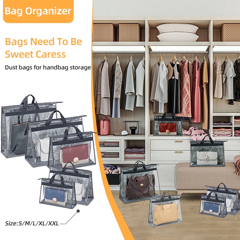 Transparent Dust Bag Wardrobe Hanging Storage Bag Moisture Dustproof ...