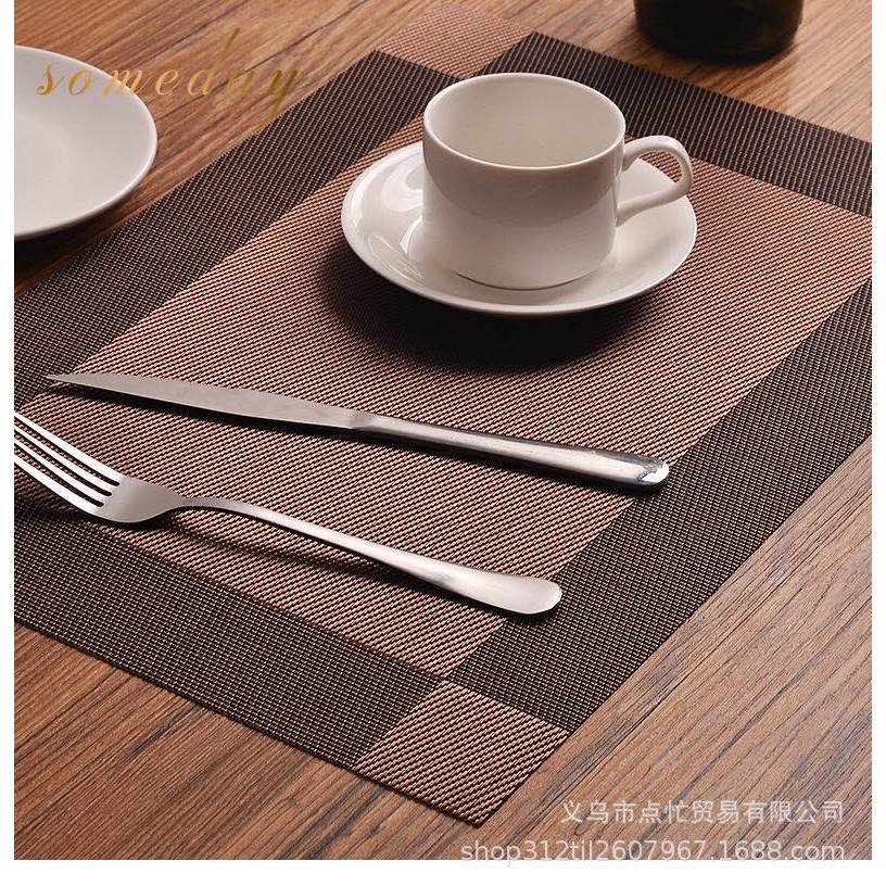 Someday PVC European table mat dining mat waterproof oil proof Table ...