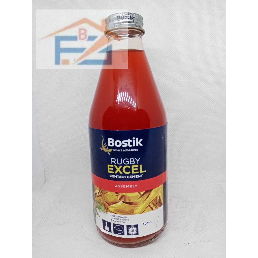 Bostik Rugby Original / Excel Contact Cement Adhesive (300ML) | Shopee ... Bostik Rugby Original / Excel Contact Cement Adhesive (300ML) | Shopee ...