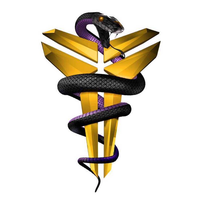 Car Commemorative Kobe Black Mamba Spirit NBA Unique Labeling 3D Stereo ...