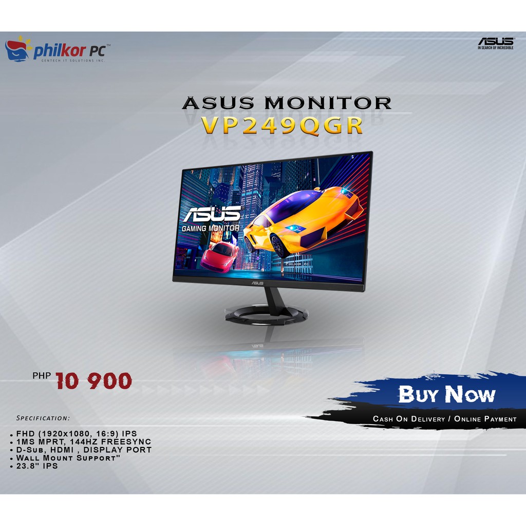 ASUS MOTNITOR VP249QGR | Shopee Philippines