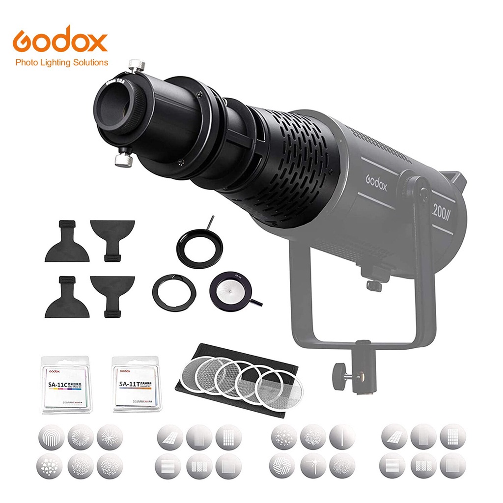 Godox SA-17 Kit for Godox SA-P Projector Kit to Bowens Mount S30 VL150 ...