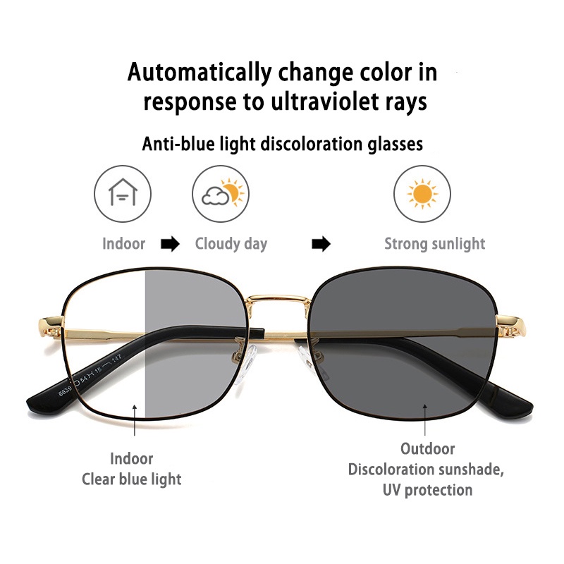 Anti Radiation Eye Glasses For Women Men Photochromic Eye Glasses Anti