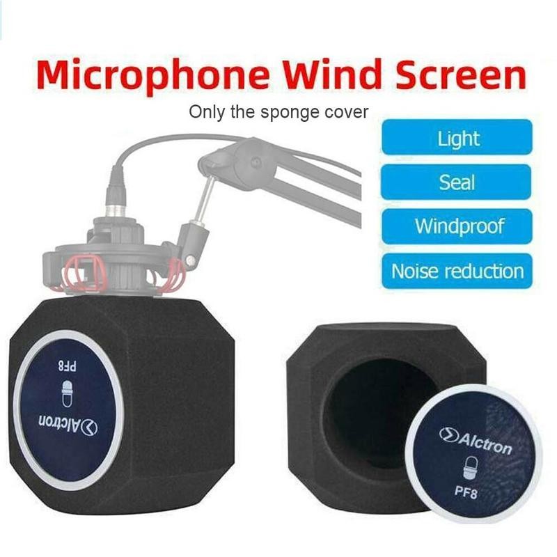 Alctron pf8 noise reduction sponge protector foldable microphone ...