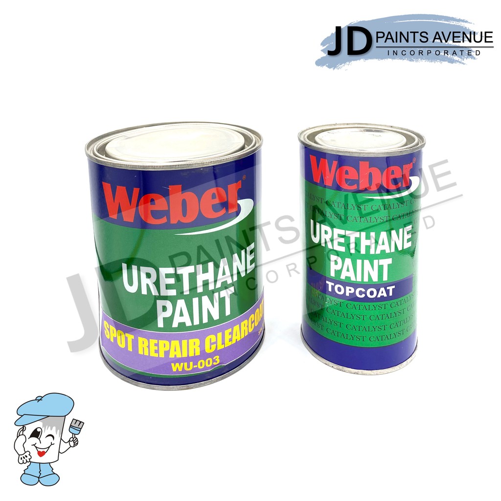 Weber Urethane Topcoat Clear Spot Repair w/ catalyst WU-003 (liter) | Shopee Philippines