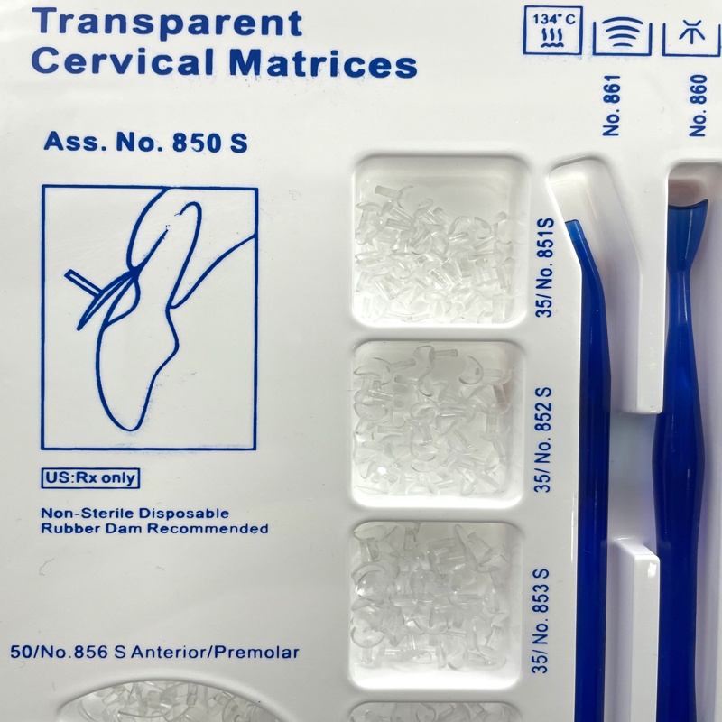 277PCS/Set Dental Transparent Matrix Cervical Matrices Composite ...