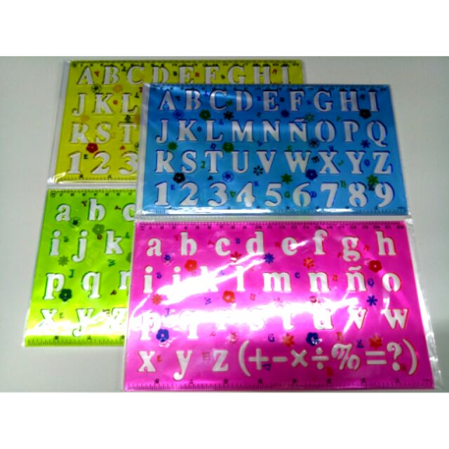 Lettering Stencil Set 2pcs Set Shopee Philippines
