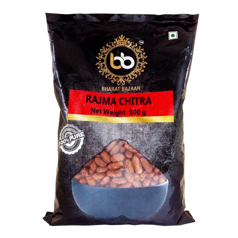 Bharat Bazaar Rajma Chitra Beans 500g {Made in India} With Free ...