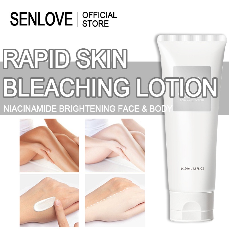 SENLOVE Rapid Skin Bleaching Lotion cream Niacinamide Quick Whitening Cream Face & Body Cream ...