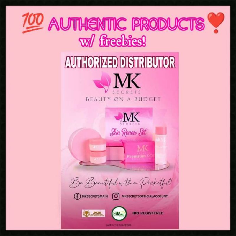 MK SECRETS SKIN RENEW SET(New&Improved) | Shopee Philippines