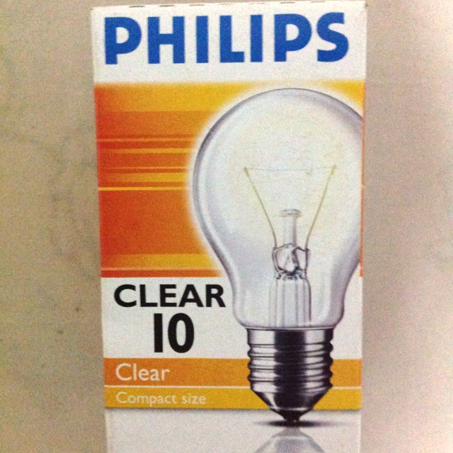 Philips History Bulb / Dop Lamp / 10 Watt Clear Heater | Shopee Philippines