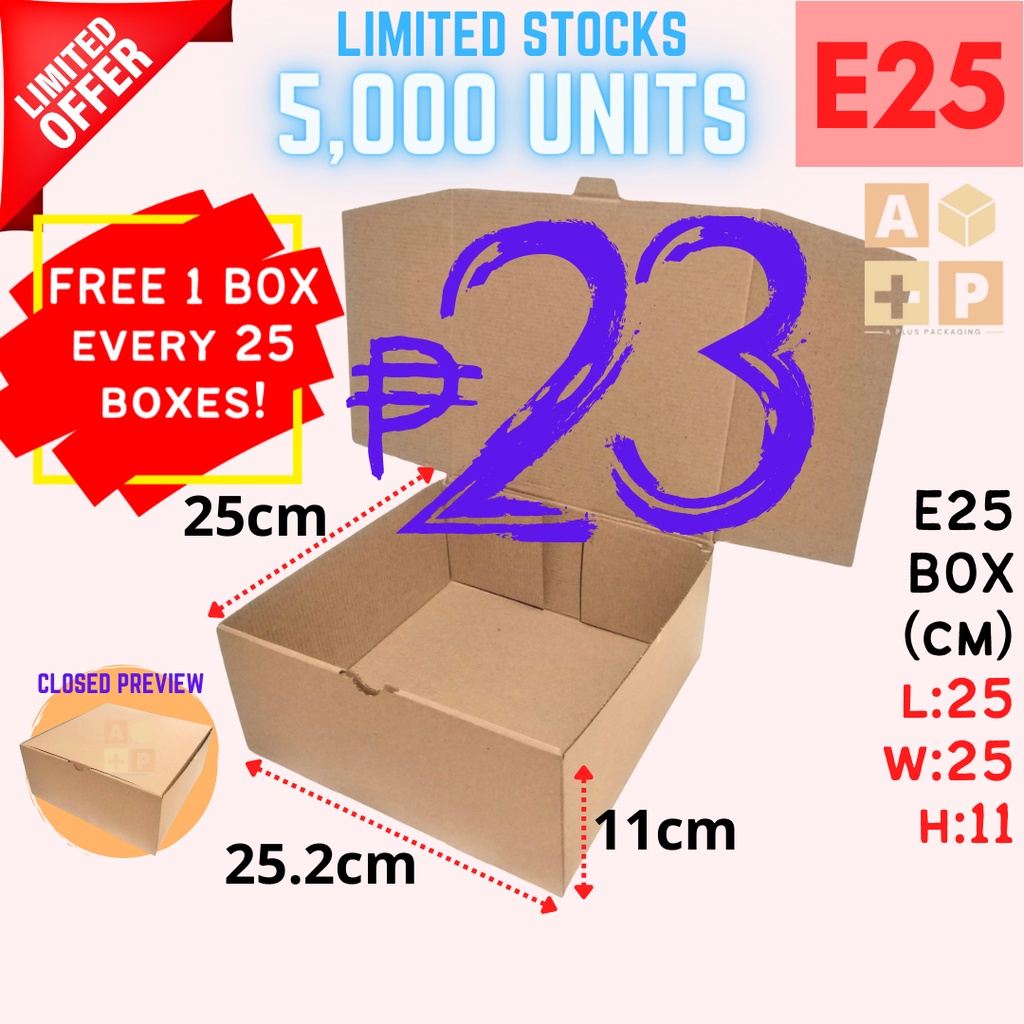 E25 (LWH:25x25x11cm) - LIMITED STOCK OFFER @ Discounted Prices, Mailer ...