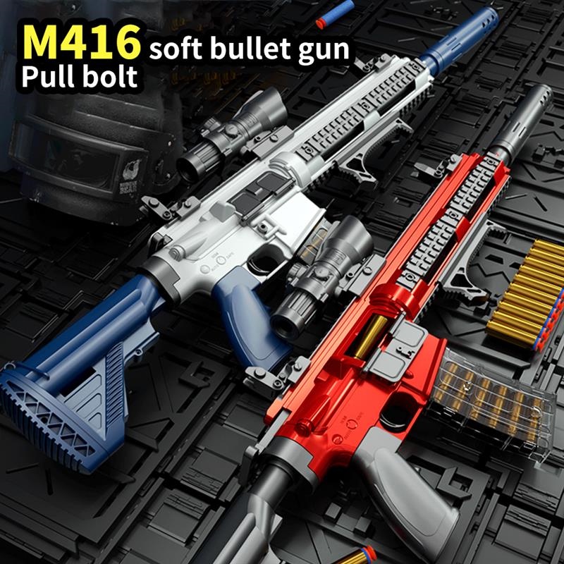 M416 Shell Ejection Soft Bullet Gun EVA Soft Bullet Sniper Rifle ...
