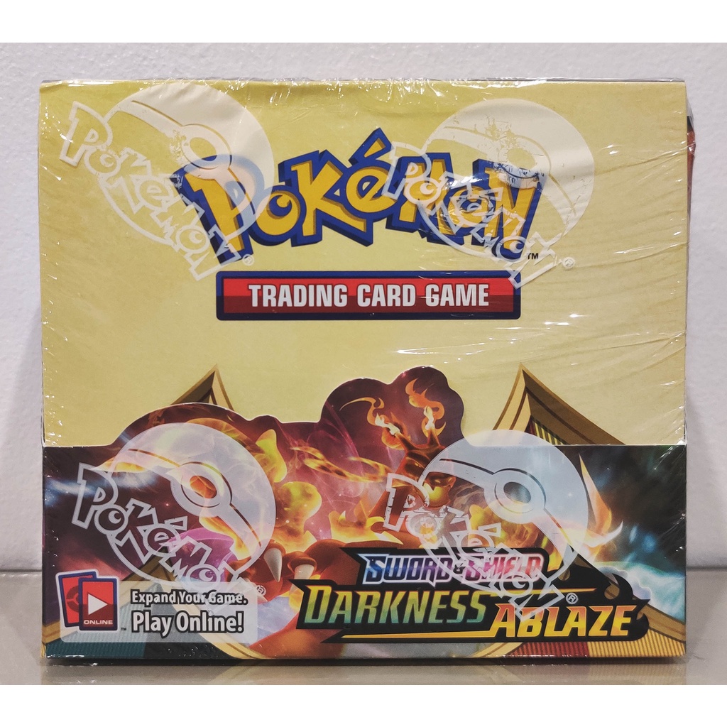 Pokemon TCG Sword&Shield Darkness Ablaze Booster Box 36s | Shopee ...
