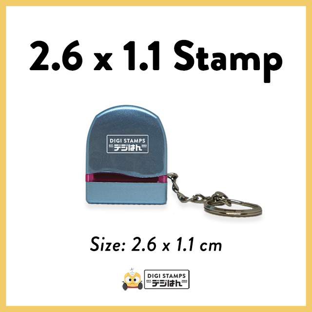 Digistamps 2.6 X 1.1 Customizable Pre-Inked Metallic Color Case Stamp ...