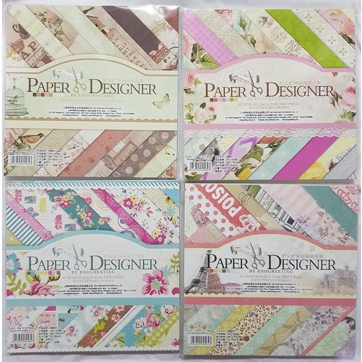 Paper Designer Scrapbook 8 x 8 | Shopee Philippines