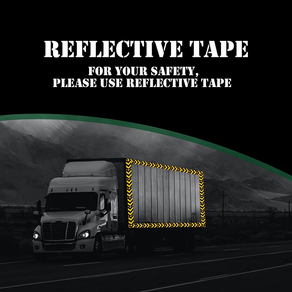 Car Reflective Strip Reflector Sticker Film Tape Warning Arrow Mark ...