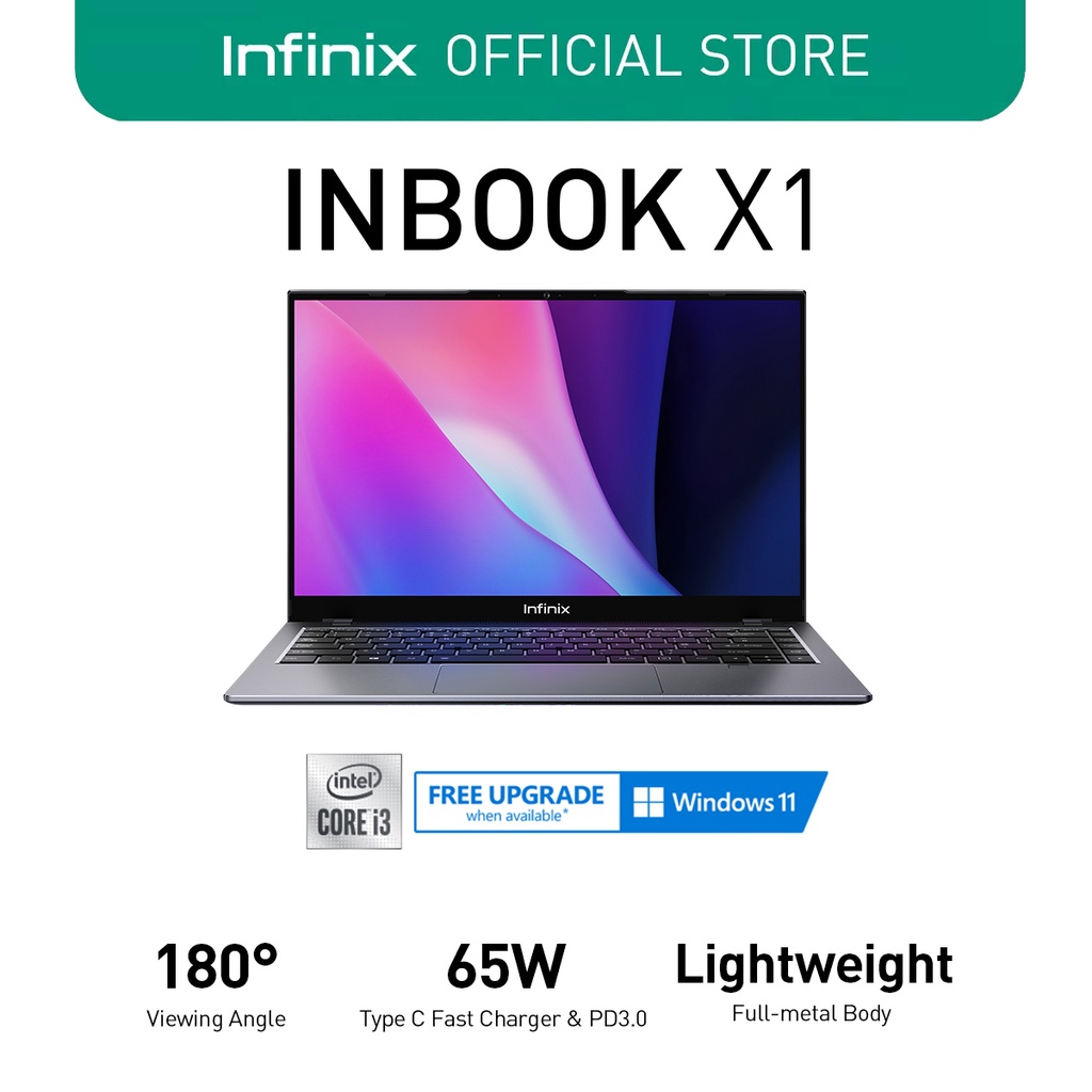 Infinix INbook X1, Core i3-1005G1 - 14.0" - 8GB + 256GB SSD - Intel HD ...
