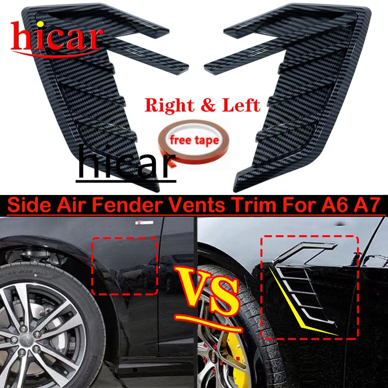 ABS Air Vent Sticker For Audi A4 A5 A7 S7 RS7 Sportback A6 S6 RS6 Avant ...
