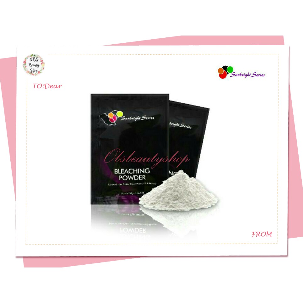 Sunbright Series Bleach Bleaching Powder Sachet 30g | Shopee Philippines