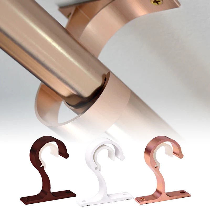 1Pc Thickened Aluminium Alloy Window Curtain Drapery Rod Holders ...