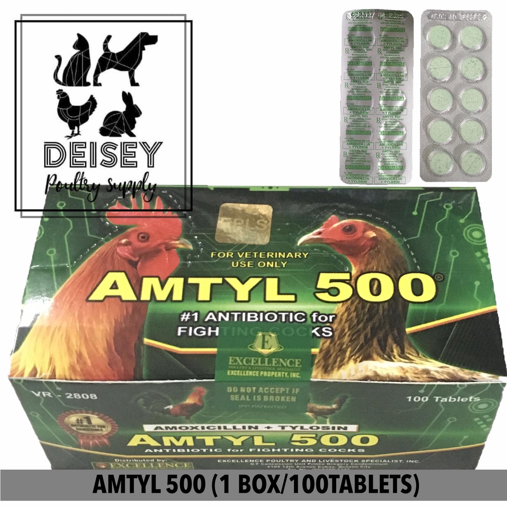 AMTYL FOR GAMEFOWL (1 BOX/100 TABLETS) | Shopee Philippines