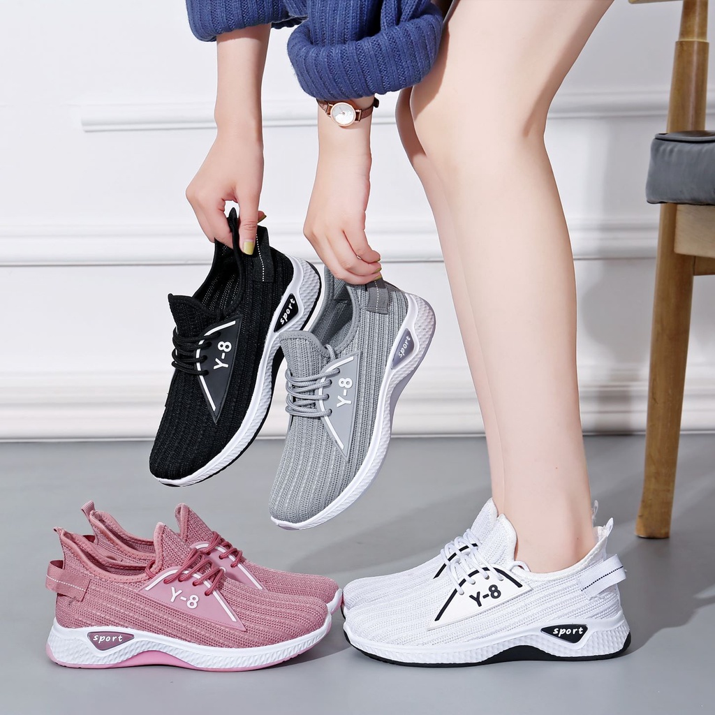 new Korean fashion casual sports ladies rubber shoes running shoes DKNC ...