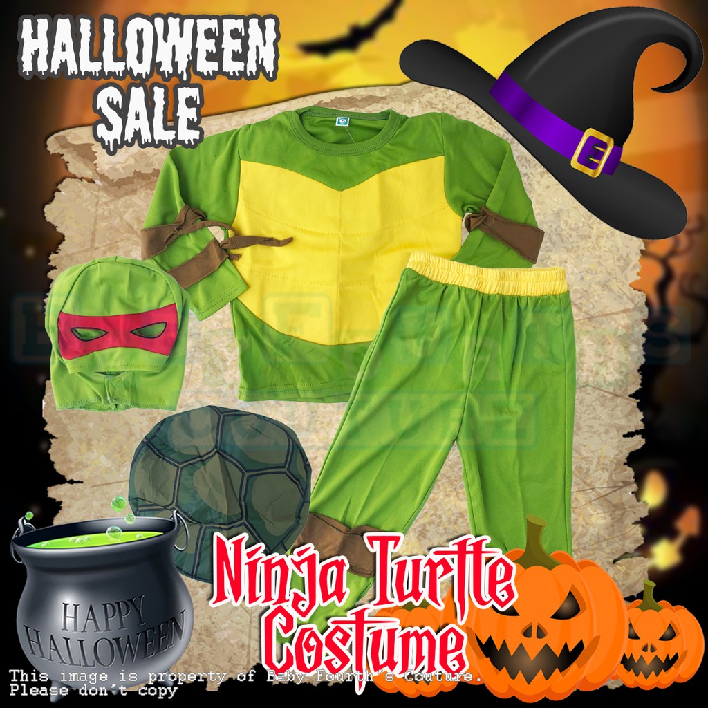COD Halloween Superhero Toddler Costume for Kids Ninja Turtle | Shopee ...