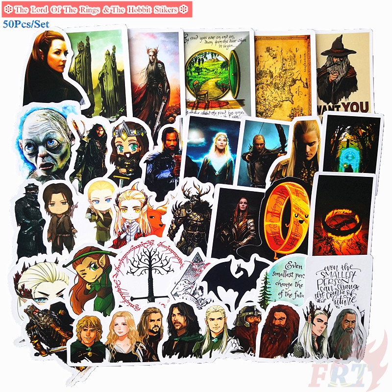 The Lord Of The Rings & The Hobbit Stickers 50Pcs/Set Movie Mixed DIY ...
