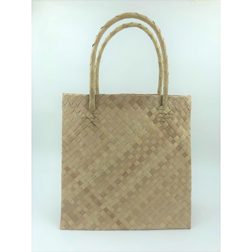 Natural Buri Bag 12x5x12inch | Shopee Philippines