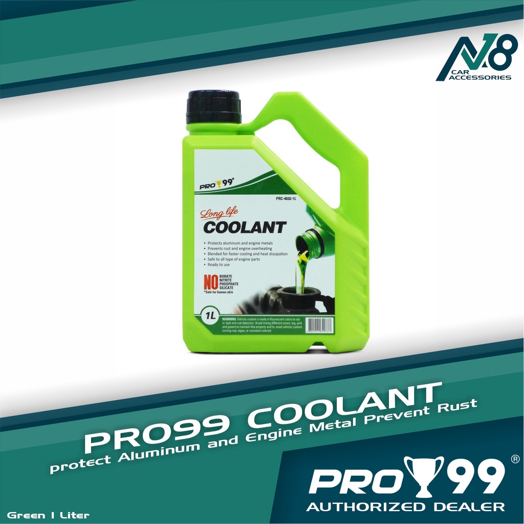 PRO-99 Long Life Car Radiator Coolant Green 1L Genuine | Shopee Philippines