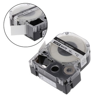Black on White Label Tape Compatible Epson Label Tapes 18mm for LC-5WBW ...