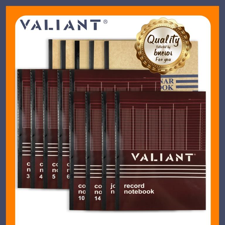 bnesos Stationary School Supplies Valiant Columnar Notebook | Shopee ...