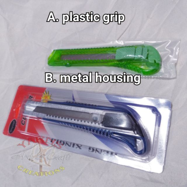 Yarns Art: SNAP- OFF BLADE CUTTER KNIFE 18mm | Shopee Philippines