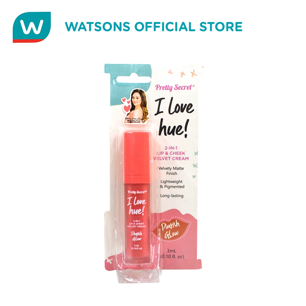 Pretty Secret 2-In-1 Lip and Cheek Velvet Cream Pinkish Glow 3ML ...